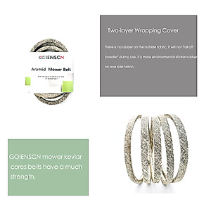 110-6892 Toro Mower Belt TimeCutter Z5000 Z5020 Z5030 Z5035 Z5040 Z5060 with 50" Deck Gravely 07200107 Lawn Mower Kevlar Deck Belt 1/2" x 140"