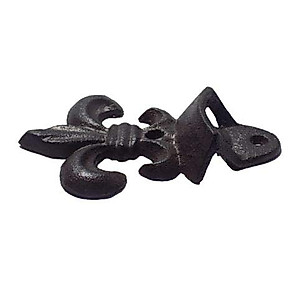 MIDWEST CRAFT HOUSE Bottle Opener Mardi Gras New Orleans Fleur De Lis Cast Iron Home Bar Mountable