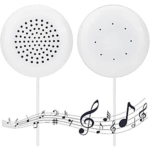2PCS Pillow Speaker,3.5mm Jack Portable Speaker, Under Pillow Speaker Compatible with Almost All Audio Devices with 3.5 mm Jack Such as MP3, MP4, CD Player, Mobile Phone etc.