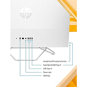 P 27” All-in-One Desktop, AMD Ryzen 3 5300U, 8 GB RAM, 256 GB SSD, Full HD IPS Micro-Edge Display, Windows 11 Home, 4 USB Ports, Pop-up Privacy Camera, Dual Mics, Keyboard and Mouse (27-cb0030, 2021)
