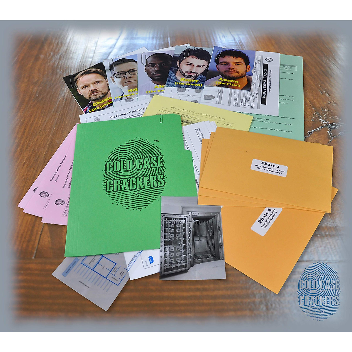 Cold Case Crackers | Murder Mystery Game | Fairlake Bank Heist Case | Can You Crack The Case?