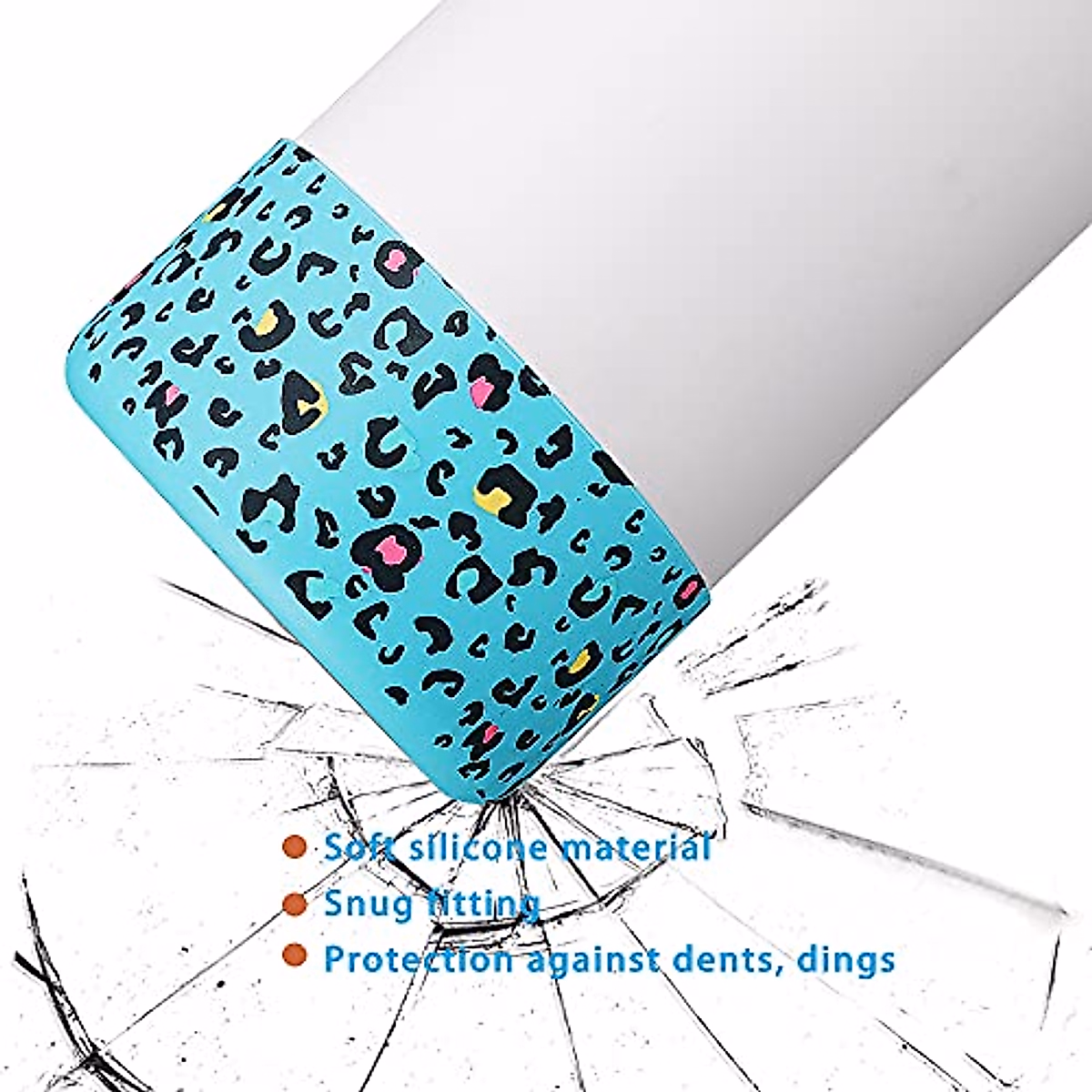 WK IEASON Protective Silicone Sleeve Boot for 20-40oz Stanley Tumbler and Compatible with 12oz 21oz 24oz Hydro Flask Wide Mouth Water Bottle,Simple Modern,Yeti and Other Brand Water Bottle(Cactus Fog)