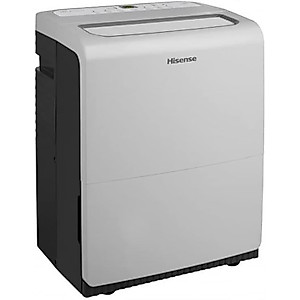 Hisense 60-Pint Capacity, 1500 sq.ft. coverage, 3-Speed Inverter Dehumidifier with Built-in Pump, Industrial-grade dehumidifier, Quite 36 dBA, 115v - DH10019TP1WG (Renewed)