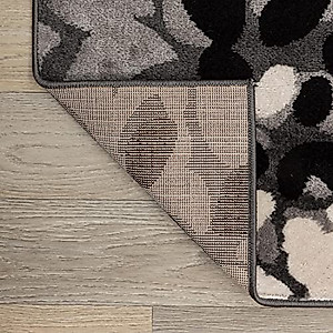 Rugshop Modern Flowers Runner Rug 2' x 10' Blue