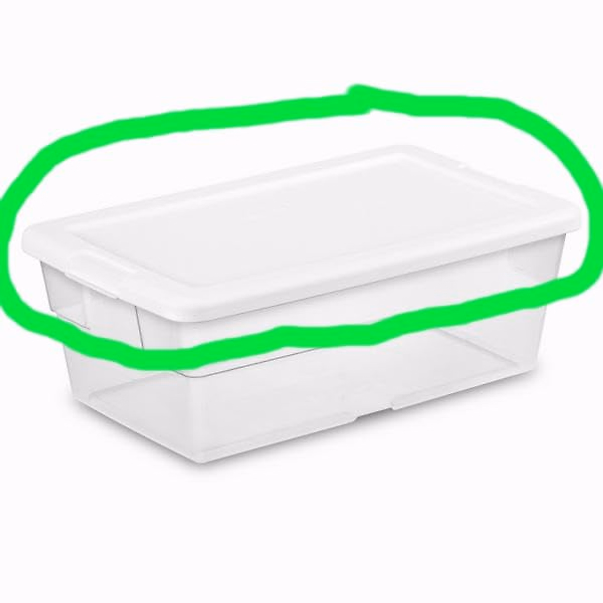 M02001 Sterilite 6 Qt. Storage Box Replacement Lid Only Sterilite 1642 Shoe Box Lid Only