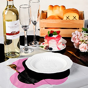 3 Pcs Pink Cowgirl Cow Print Table Cover Plastic Rectangle Cowgirl Farm Animal Theme Party Tablecloth Pink Black and White Cow Print Disposable for Kids Barnyard Baby Shower Birthday Party Supplies