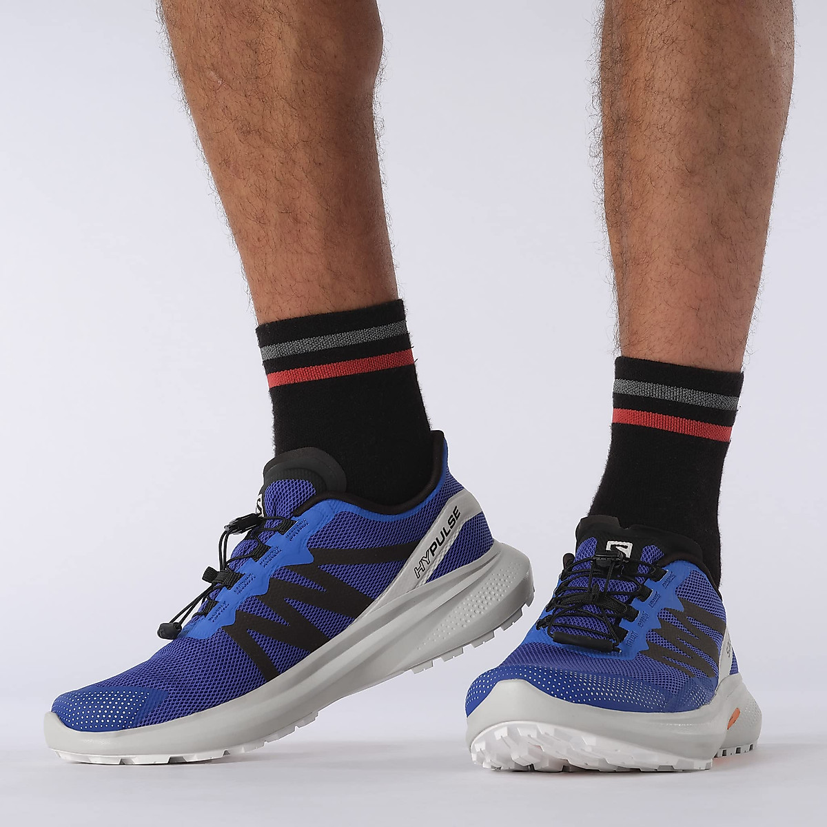 Salomon Men's Hypulse Trail Running Shoe, Dazzling Blue/Black/Vibrant Orange, 11