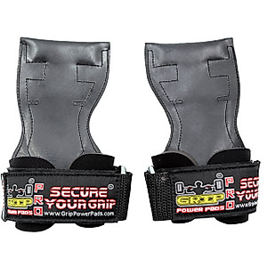 Lifting Grips PRO Weight Gloves Heavy Duty Straps Alternative to Power Hooks Deadlifts Adjustable Neoprene Padded Wrist Wrap (Medium)