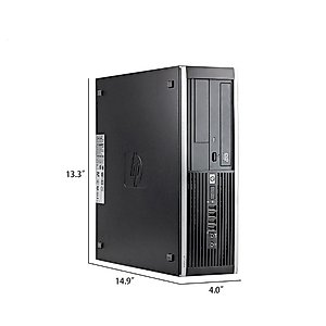 HP Elite 8300 Small Form Factor PC with Intel Quad Core i7-3770 Processor, 16GB DDR3 Memory, 512GB SSD + 2TB HDD, Windows 10 Professional - Black