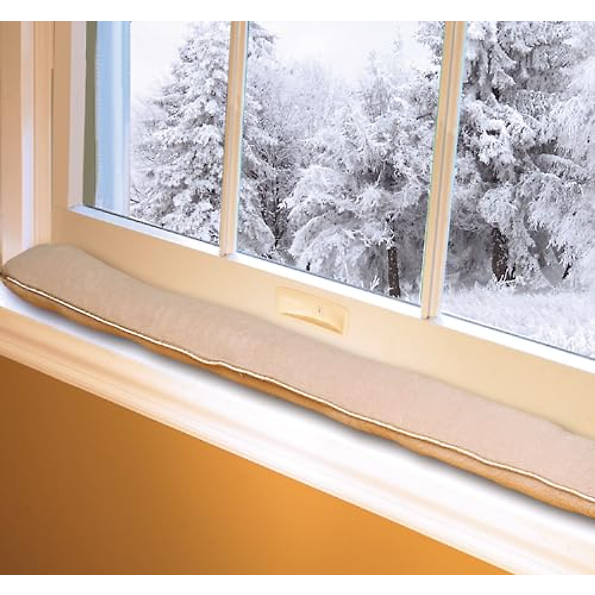 Frost King Door or Window Draft Stop Cloth Seal, 36-inches, Decorative Gold