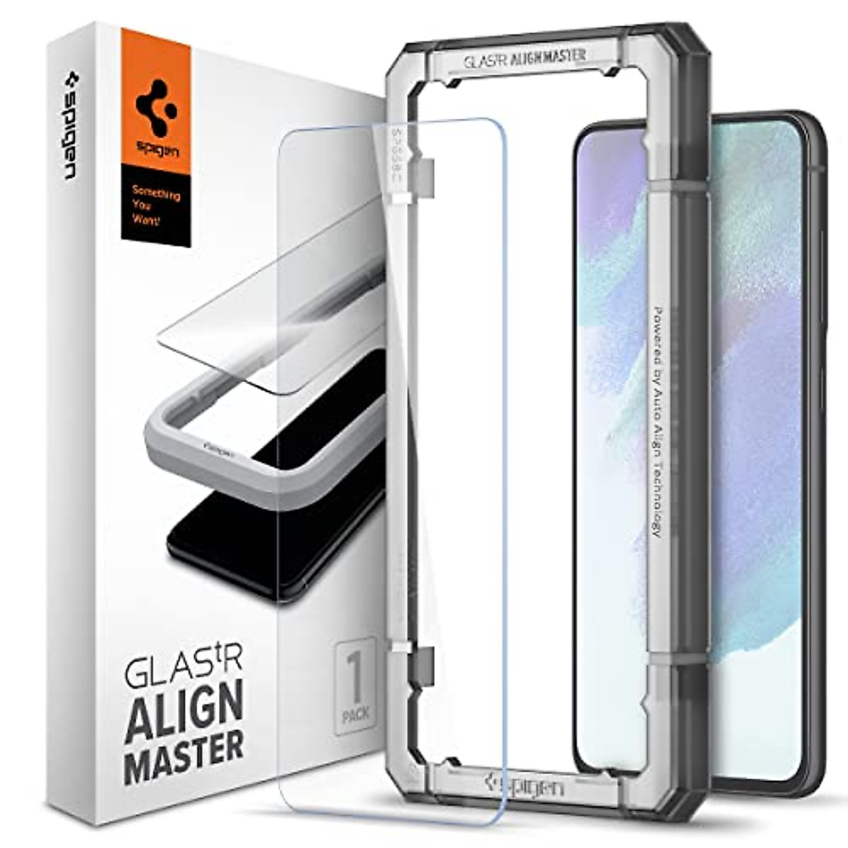 Spigen Tempered Glass Screen Protector [Glas.tR AlignMaster] designed for Galaxy S21 FE 5G - 2 Pack