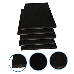 Hemoton 5pcs Box earring display pad tray earrings holder inserts foam ring holder insert black ring trays ring insert display trinket tray earring tray storage box jewelry sponge travel