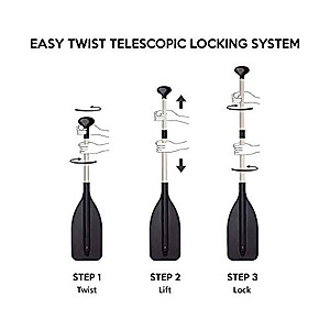 Oceansouth Premium 30"-48" Adjustable Aluminum Telescopic Paddle