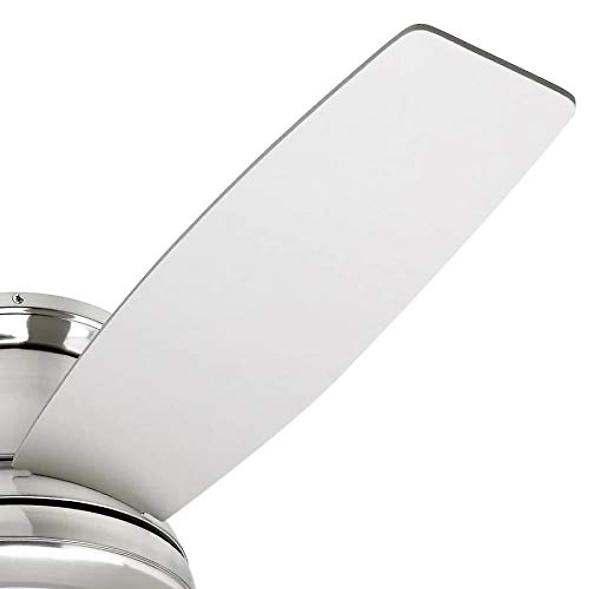Harbor Breeze Sail Stream 52-in Brushed Nickel LED Indoor Flush mount Ceiling Fan with Light and Remote Control Included (3-Blade)