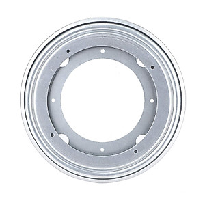 Rotating Swivel Turntable Plate Heavy Duty Round Shape Galvanized Lazy Susan Bearing for Kitchen Shelves Book(8 inch-Sliver)