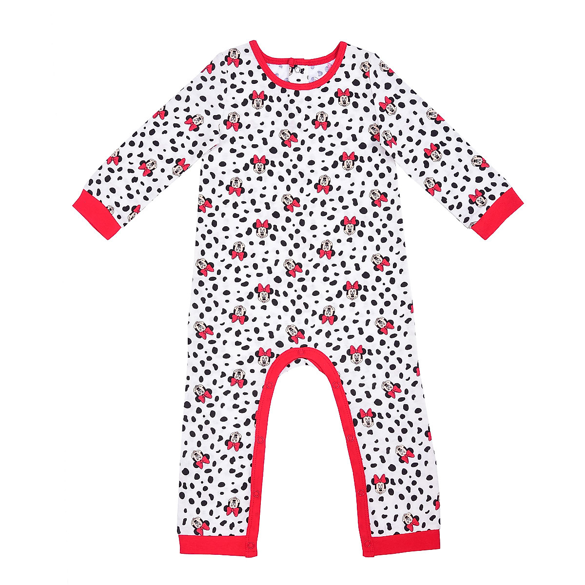 Disney Baby 3 Pack Minnie Coveralls, Red, 12 Months
