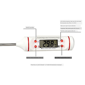 BBQ Thermometer. Digital Meat Thermometer for Cooking, Instant Read Meat Thermometer with Probe, Waterproof Digital Food Probe for Kitchen, Outdoor Grilling and BBQ! (Send Barbecue Tongs）