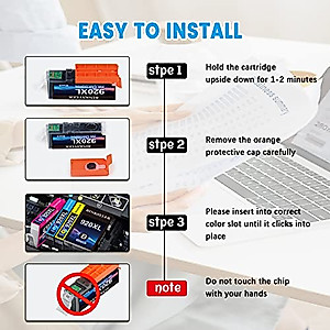 BINKSYLER 920XL Ink Cartridges Combo Pack Compatible with HP 920 Ink Cartridges for HP OfficeJet 6500 6500A 7500 7500A 7000 6000 E709 E710 6500A Plus Printer (3BK,3C,3M,3Y) 12 Pack