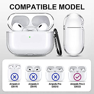 Custom Airpod Case for Apple AirPods Pro 2 with Keychain,Personalized Your Photo/Text/Name Airpods Pro 2nd Generation Clear Case for Men and Women
