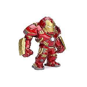 Jada Toys Marvel 6" Hulkbuster & 2" Iron Man Die-Cast Collectible Toy Figure, Red,33431