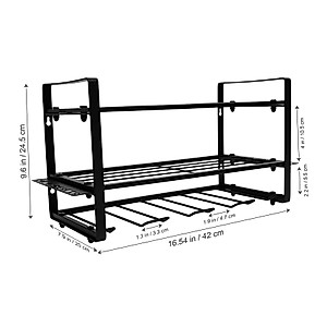 HOOTNEE Power Tool Organizer Storage Shelves Screwdriver Garage Tool Organizer Tool Room Supplies Hand Tool Holder Tool Organizer Wall Mount Tool Organizer and Storage Carbon Steel