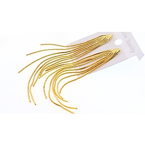 Long Chain Gold Tassel Earrings for Women Prom Statement Dangle Drop Earrings Elegant Formal Bridesmaid Bride Wedding Gifts