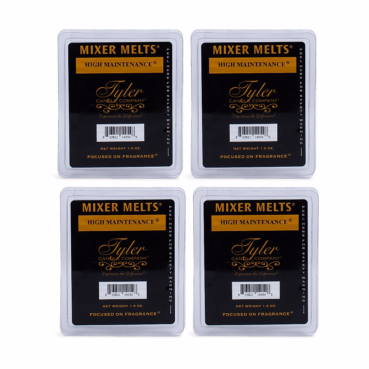 Tyler Fragranced 1.9 ounce Tart Mixer Melts Set of 4, High Maintenance