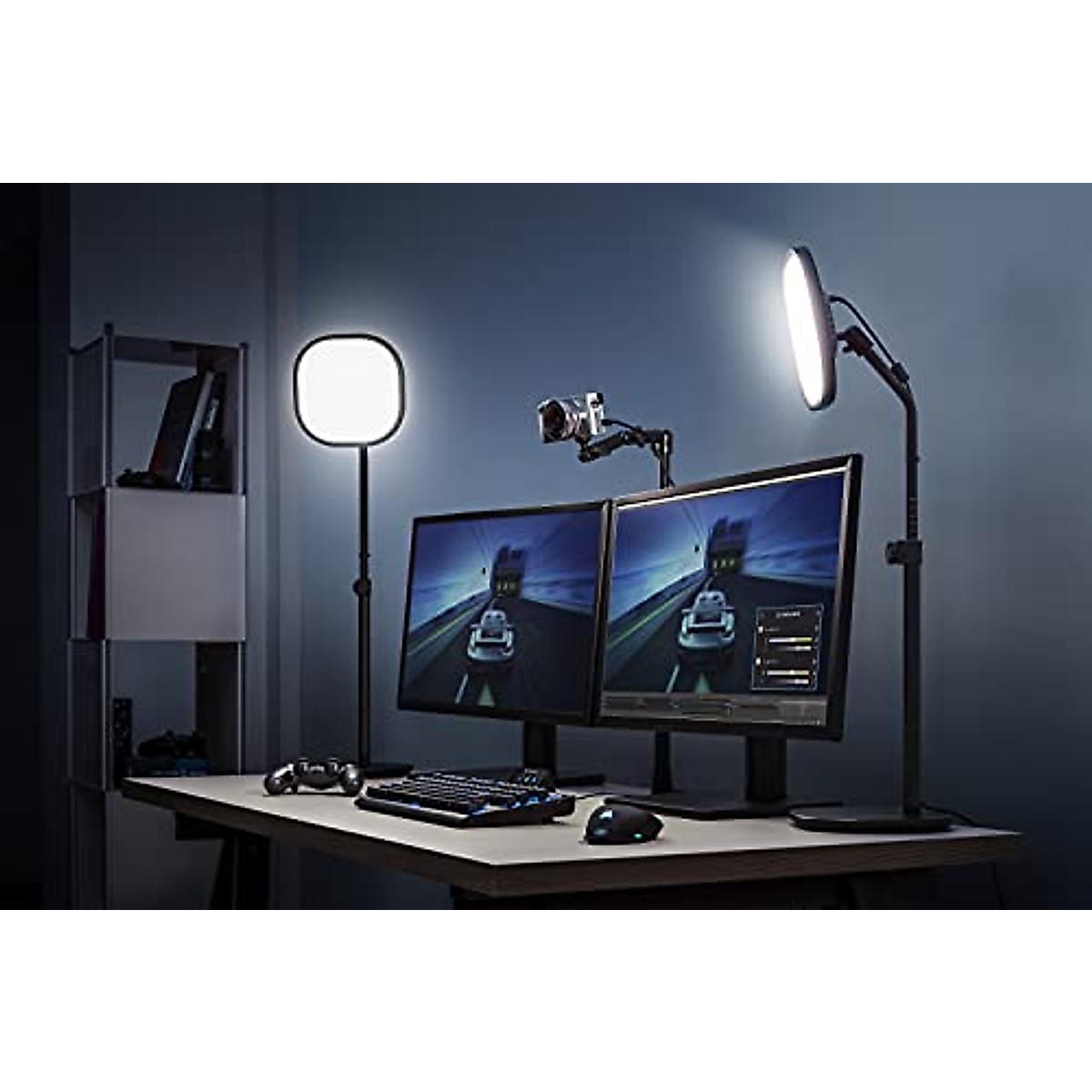 Elgato Key Light Air - Professional 1400 lumens Desk Light for Streaming, Broadcasting, Home Office and Video Conferencing, Temperature and Brightness app-adjustable on Mac, PC, iOS, Android