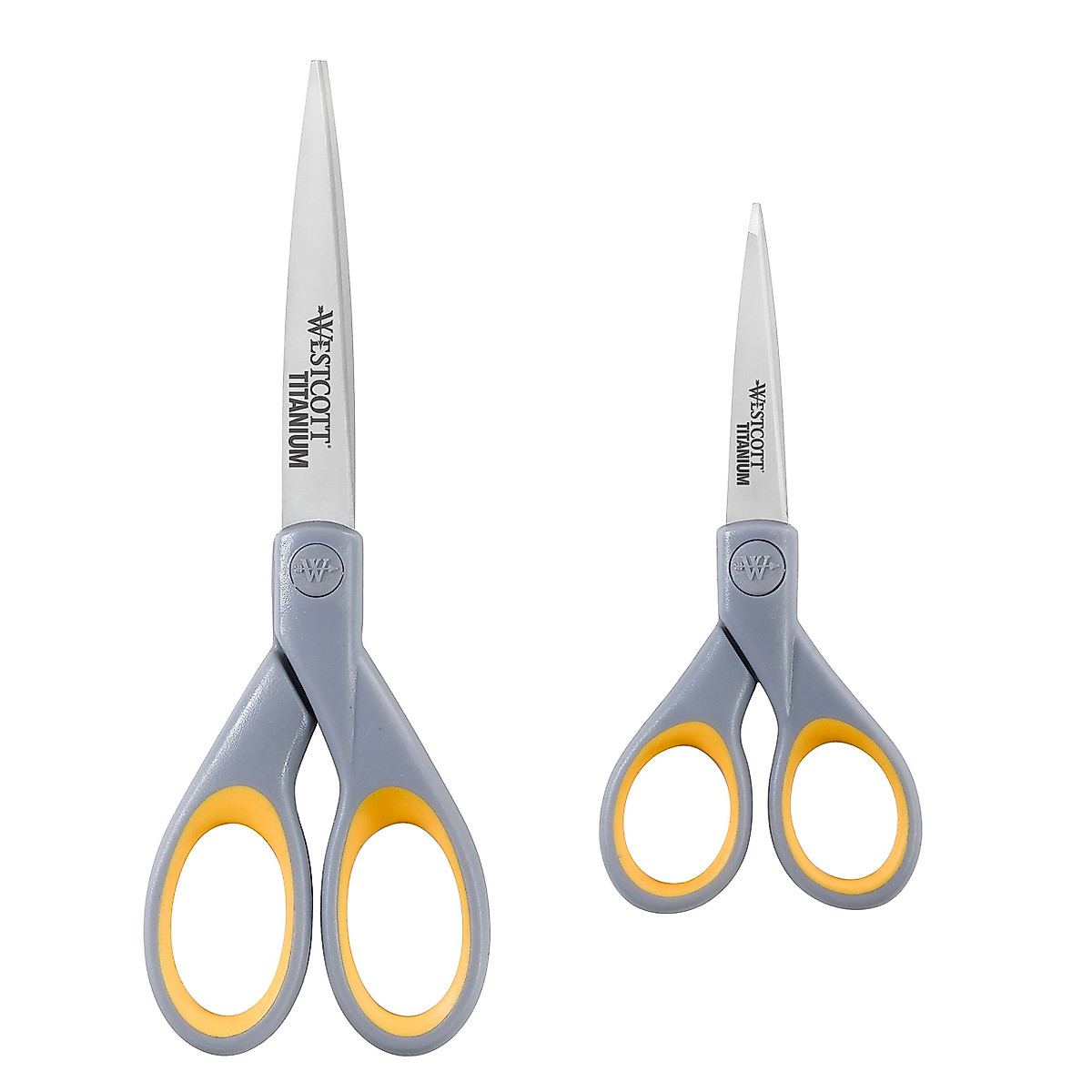 Westcott Titanium Bonded Scissors Set, 5" and 7", Pack of 2