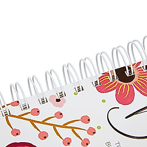 Floral Monthly Budget Planner, Bill Organizer with 24 Pockets, Debt Payoff Tracker, Payment Checklist (5 x 7 In)