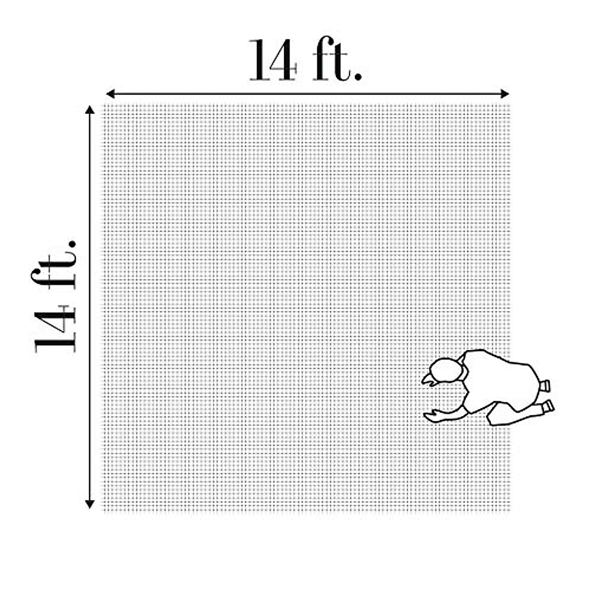 Dalen Bird X Protective Mesh Netting - Keep Birds and Pests Away from Your Garden – Non Toxic - Made in The USA - 14' x 14'