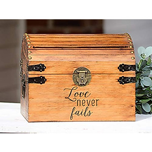 Love Never Fails Wedding 1st Corinthians Wedding Card Box