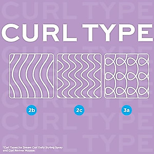 John Frieda Anti Frizz, Frizz Ease Dream Curls Daily Styling Spray for Curly Hair, Revitalizes Natural Curls, 2-6.7 Oz