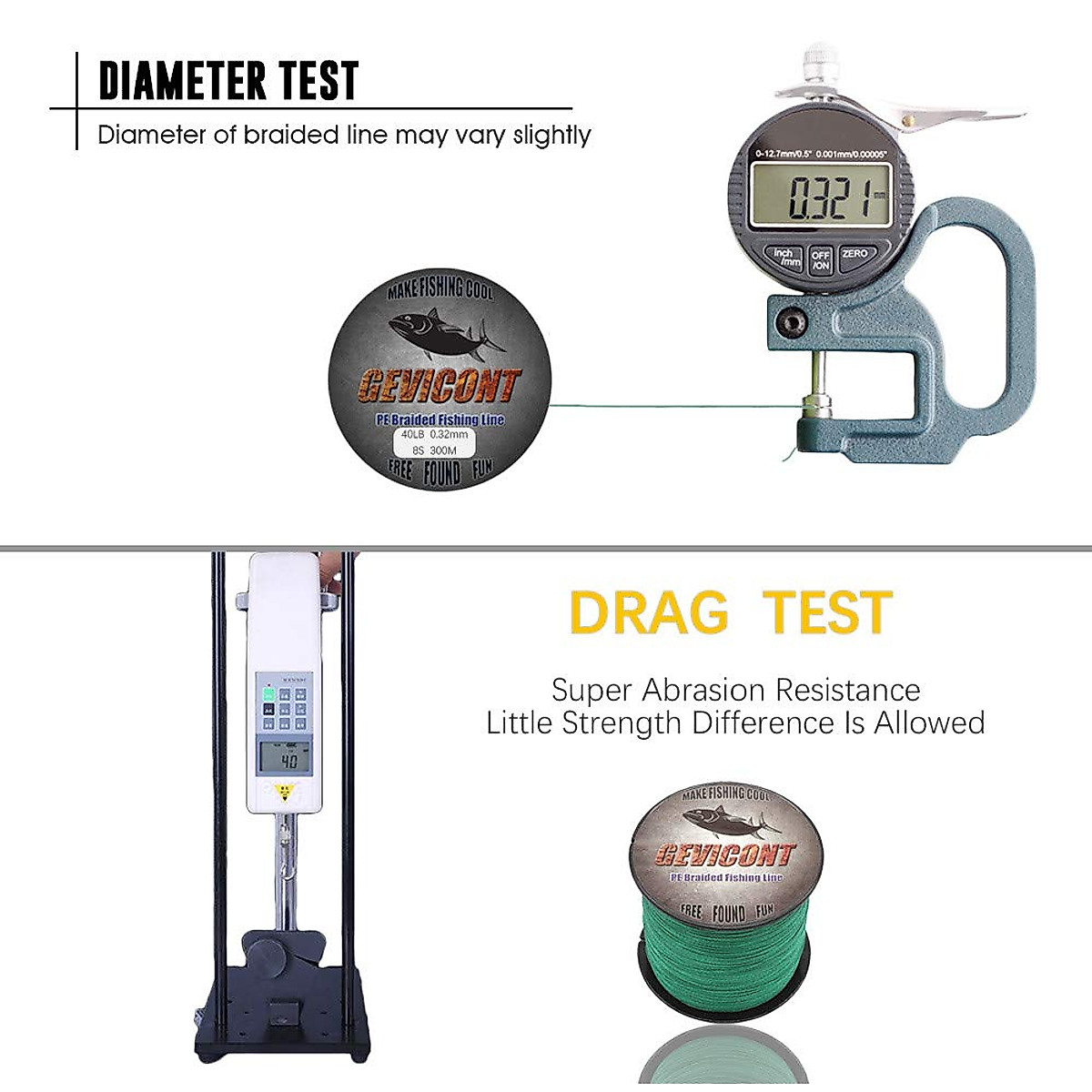 GEVICONT Fishing Line Braid high power fishing accessories 100% PE 8-Strand 300m/328yd 500m/547yd 1000m/1094yd 10lb to 300lb Multiple Colors for trolling fishing