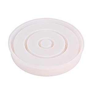 Round Candlestick Silicone Mold Gypsum Plaster Mold Lipstick Holder Tray Mold for DIY Jewelry Organizer Home Craft Decor