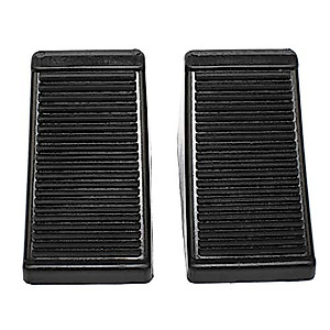 MaxxHaul 50011 Rubber Wheel Chock with Eyelet (6-1/2" x 3-3/4" x 4"), 2 Pack