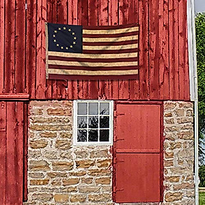 Betsy Ross Vintage Embroidered Flag - 3x5ft Premium Oxford Polyester - Founding Fathers Flags