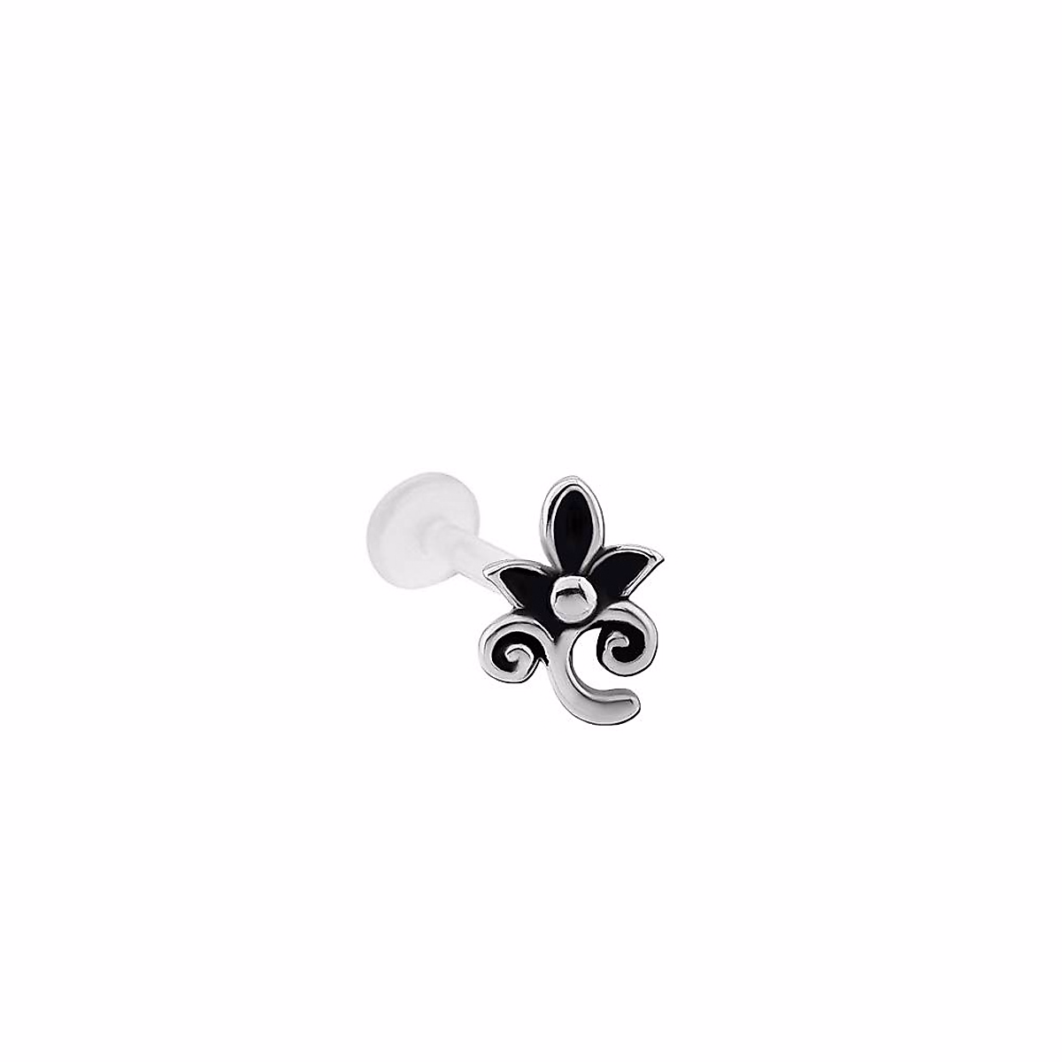 Bioflex Nose Screw Ring 316L Surgical Steel 1/4" 6mm Post Flower 18G