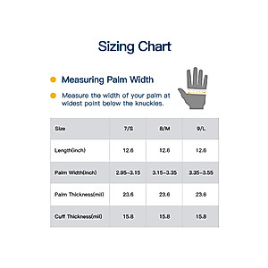 LANON 3 Pairs wahoo Skin-Friendly Cleaning Gloves, Unlined Dishwashing Kitchen Gloves, Reusable, Non-Slip, Icelandic Blue, Small