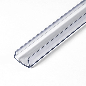 Outwater Plastics 585-Cl Clear 5/8'' Rigid Vinyl Clear Plastic U-Channel/C-Channel 72 Inch Lengths (Pack of 10 Pieces, 60 feet Total)