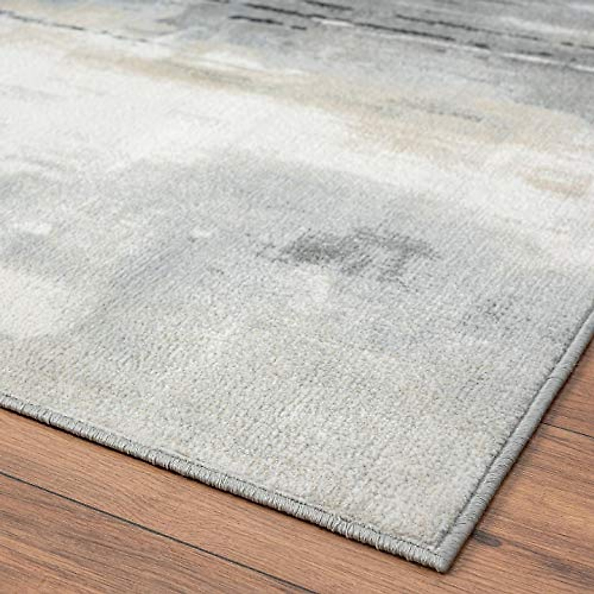 LUXE WEAVERS Olimpia Collection 6623 Anthracite Modern Abstract Area Rug 5x7