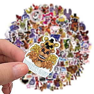100PCS FNAF Stickers｜ Aesthetic Vinyl Waterproof Sticker for Car Motorcycle Bicycle Luggage Decal Laptop Terror Game Stickers