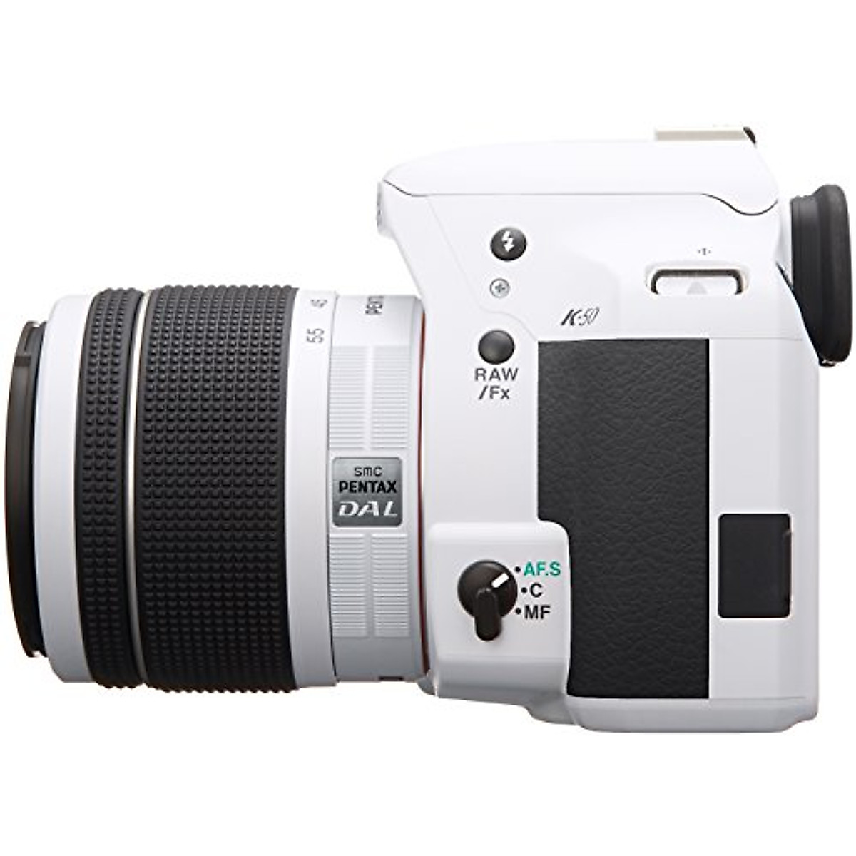 Pentax K-50 16MP Digital SLR Camera Kit with DA L 18-55mm WR f3.5-5.6 and 50-200mm WR Lenses (White) - International Version
