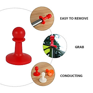 VICASKY Outdoor Hat 16pcs Plastic Cap Tent Poles Protector Tent Pole Support Cap Awning Shelter Poles Tip Cover Tent Tarp Grabbers Tent Pole End Cap Awning Rod Cover Hiking Hat Outdoor