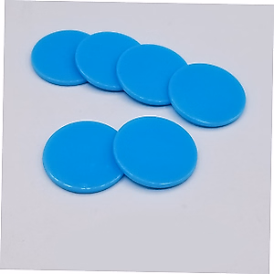 Gogogmee 100Pcs Colored Round Game Chips Acrylic Counting Chips for Bingo Board Games and Party Supplies