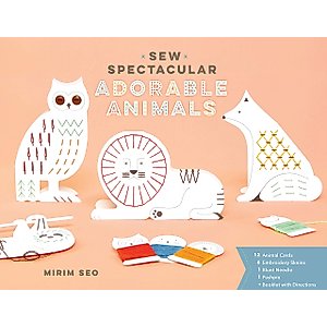 Chronicle Books Sew Spectacular: Adorable Animals (Sewing & Paper Craft Activity Book, Creative Art Gift for Tweens)