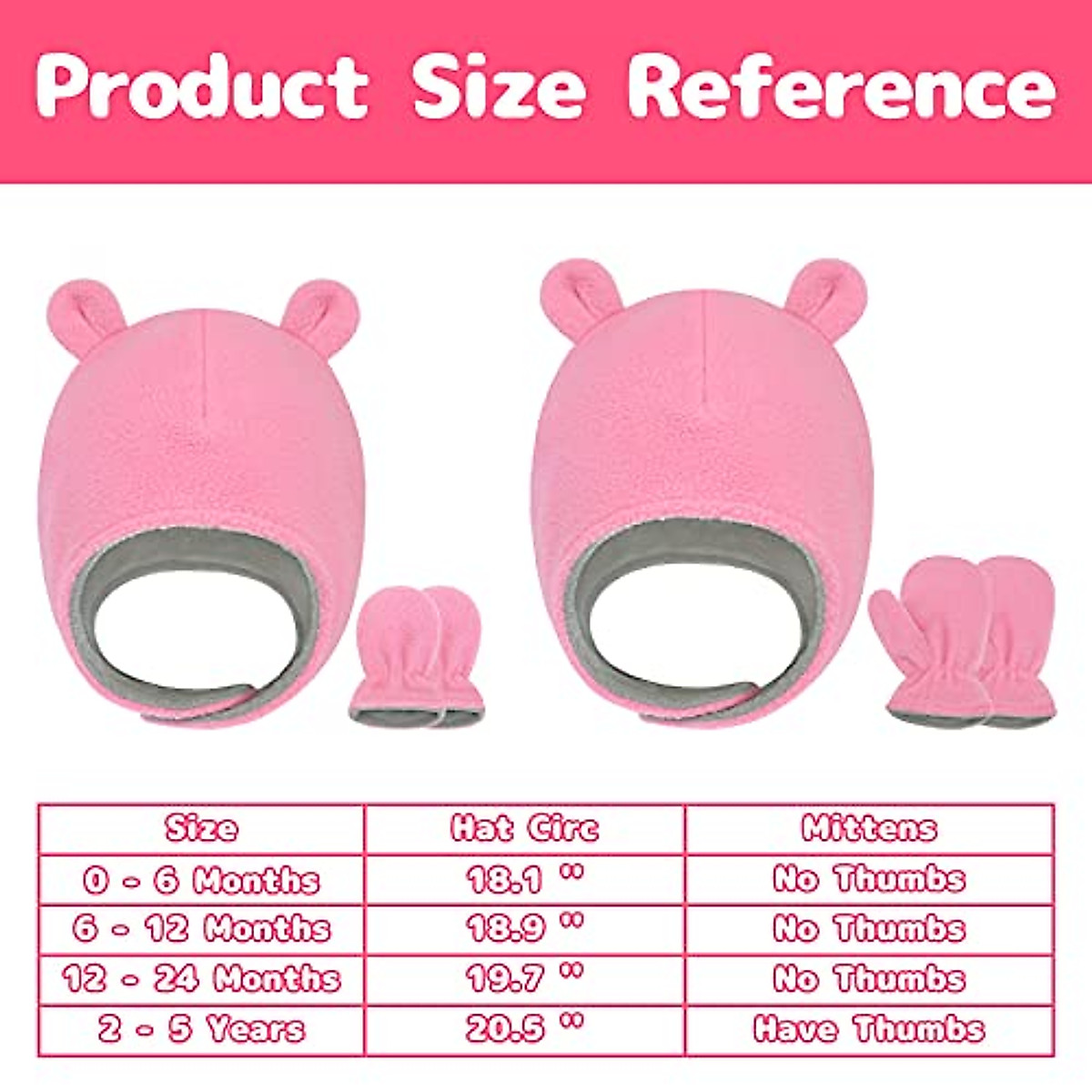 Baby Hat and Mitten Set Baby Winter Hat with Ear Flaps Baby Girl Winter Hat Baby Hats Baby Beanie Baby Winter Mittens