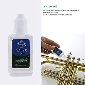 Trumpet/Cornet Cleaning and Maintenance Cleaner Care Kit with Valve Oil, Tuning Slide Grease, Flexible Brush, Valve Brush, Mouthpiece Brush, Cork Grease, Cleaning Cloth, and More in Khaki