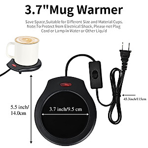 ASAWASA Candle Warmer for Large Jar, Coffee Mug Warmers, Safely Releases Scents Without a Flame, Melt The Candle Quickly, Enjoy Your Warm Coffee Tea. Gifts for Festival Birthday Women Men Mom Dad