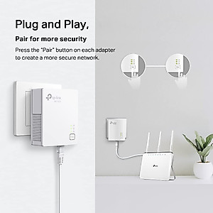 TP-Link AV1000 Powerline Starter Kit (TL-PA7017 KIT) - Gigabit Port, Plug&Play, Ethernet Over Power, Nano Size, Ideal for Smart TV, Online Gaming, Wired Connection Only (Renewed)